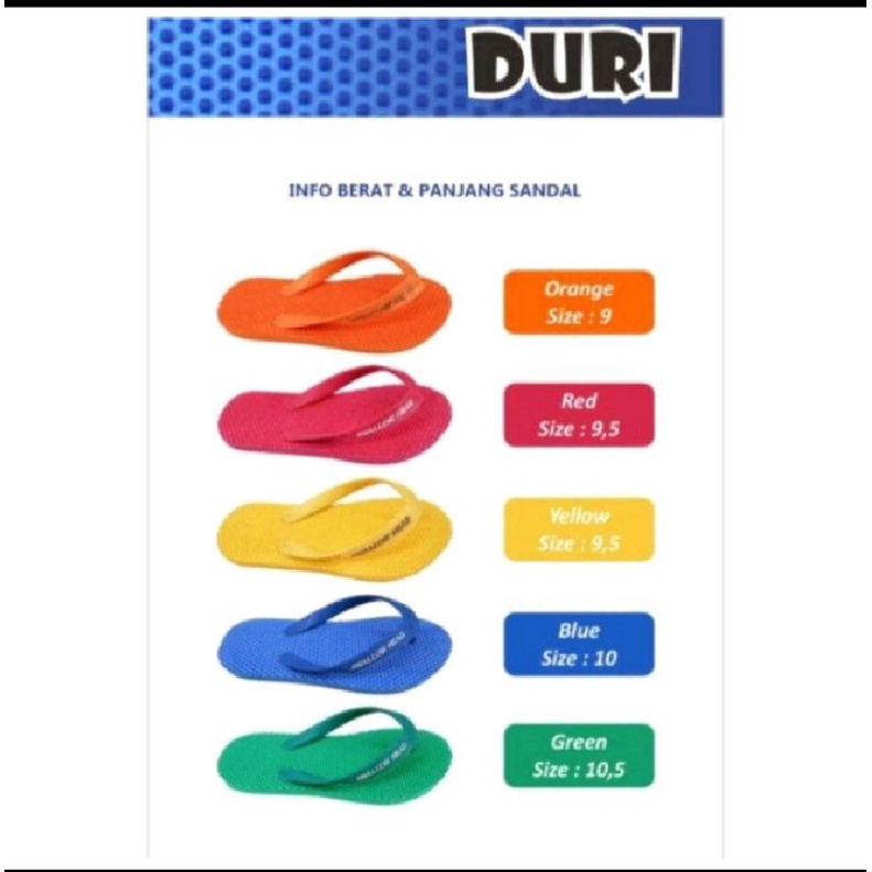 Jual Sandal Swallow Duri Warna Warni | Shopee Indonesia