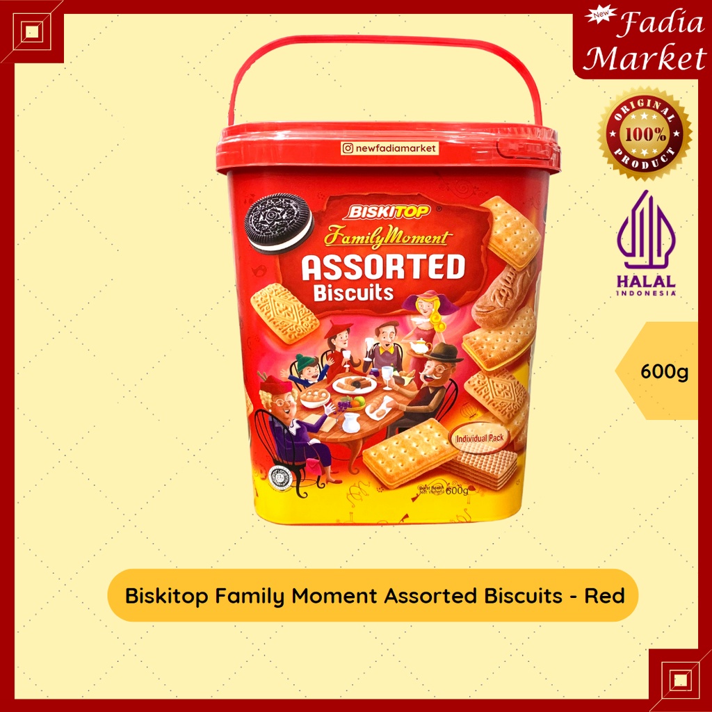 Jual Biskitop Family Moment Assorted Biscuits Biskuit Campur 600g ...