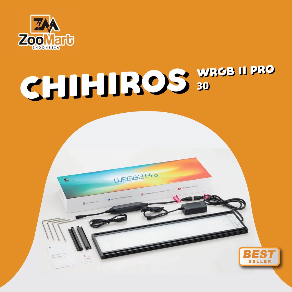 Jual Lampu Aquarium Chihiros WRGB 2 PRO 30cm Ver II Aquascape Air Tawar | Shopee Indonesia