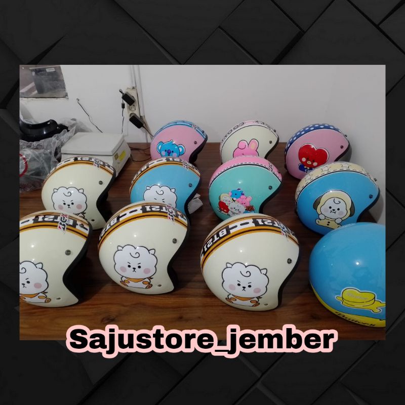 Jual (PO) BTS helm bogo sni kpop, bt21 custom premium version | Shopee ...