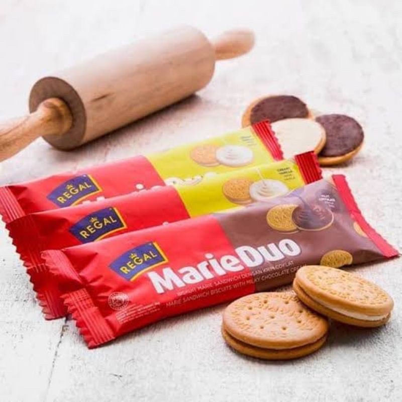Jual REGAL MARIE DUO SACHET SATUAN 1PCS VANILLA COKLAT PEANUT BUTTER ...