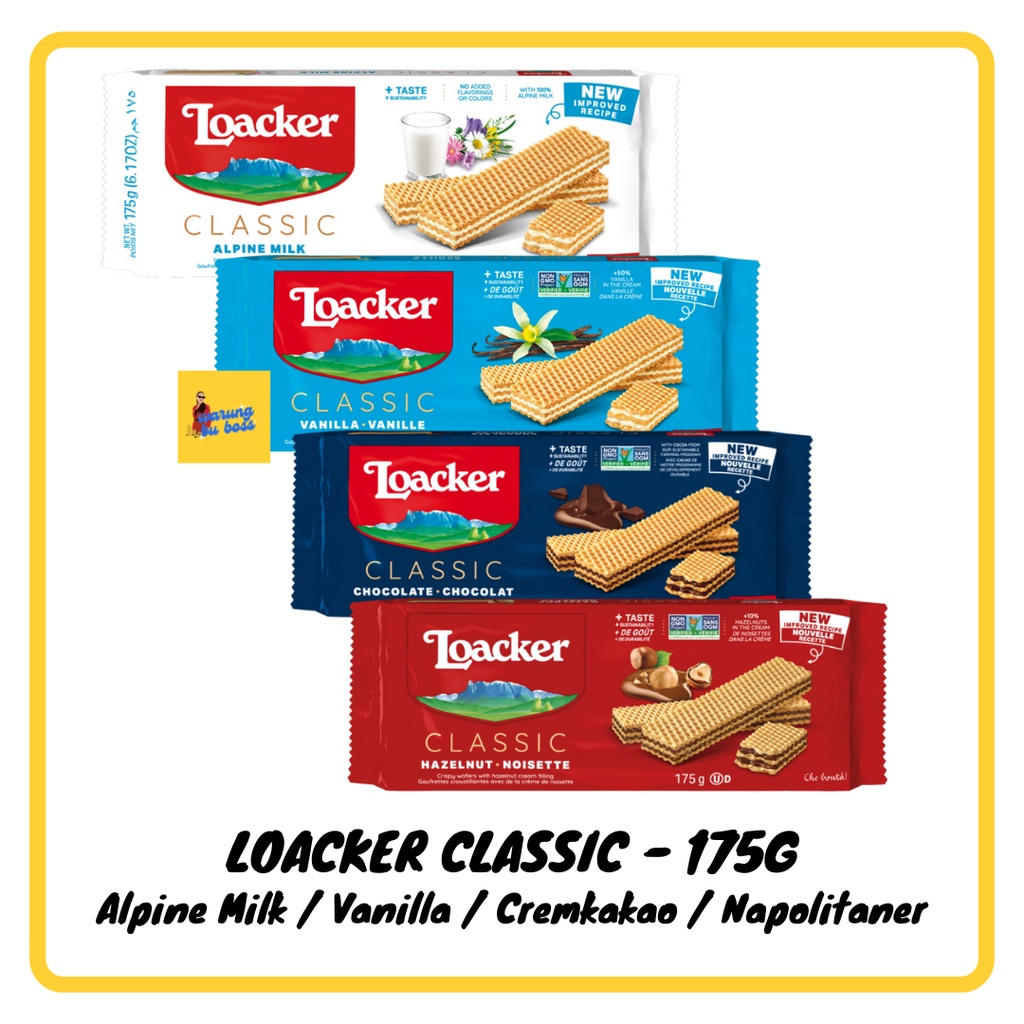 Jual Loacker Wafer Loacker Quadratini Vanilla Milk Chocolate ...