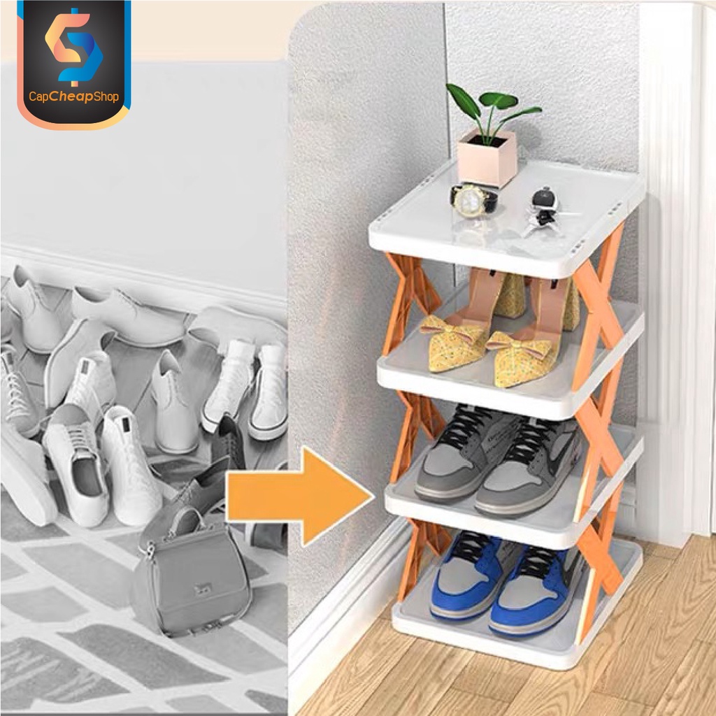 Jual Rak Sepatu Silang X Shape 3 Susun/Premium NonSlip Shoerack ...
