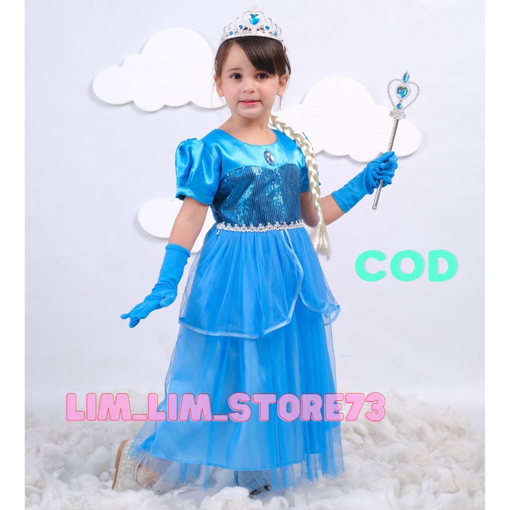 Jual gaun princess usia 3-12 tahun | Shopee Indonesia