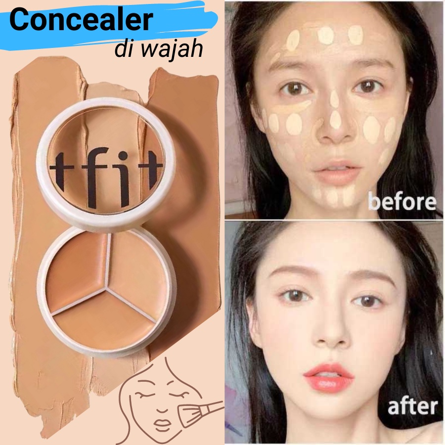 Jual TFIT CONCELEAR 3 WARNA menutupi jerawat dan lingkaran hitam TFIT ...