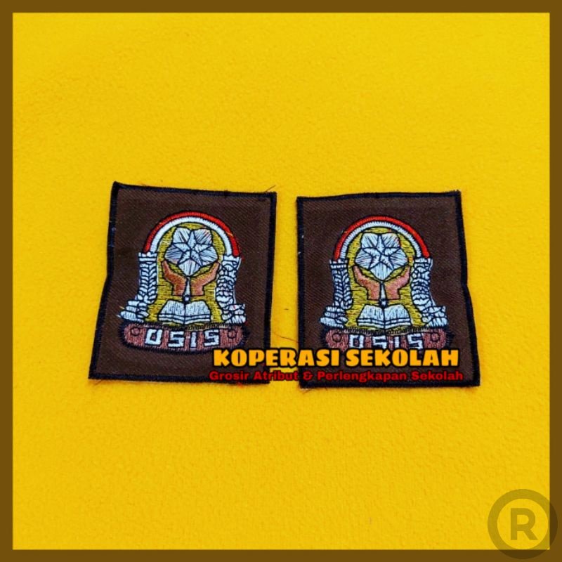Jual Emblem Logo Osis / Badge Logo Osis Sekolah Bordir / Bet Logo Osis ...