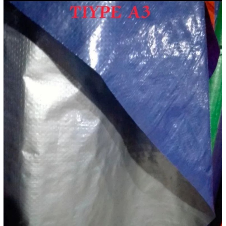 Jual TERPAL TIPE A3 BIRU-SILVER BEBAS REQUEST UKURAN | Shopee Indonesia