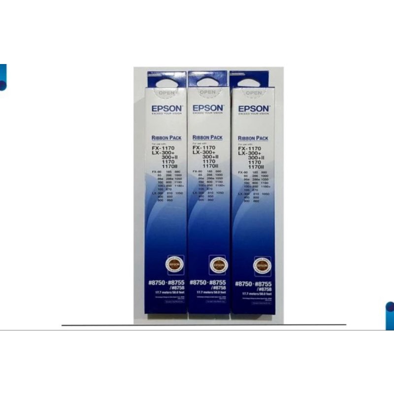 Jual Pita Ribbon Pack Epson Refill LX 310 LX 300 LX 800 LQ 310 LQ 300 ...