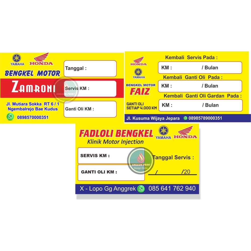 Jual stiker label service motoR | Shopee Indonesia