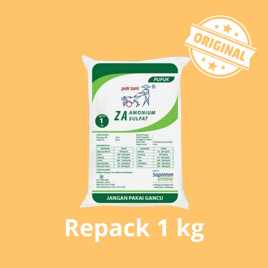 Jual Pupuk ZA PAK TANI Repack 1kg - Amonium Sulfat | Shopee Indonesia