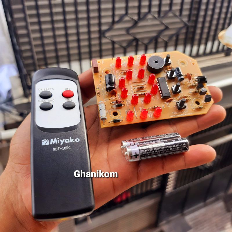 Jual Remot Kipas Angin Miyako Kst 18 rc - Pcb Mipas angin Miyako Kst 18 ...
