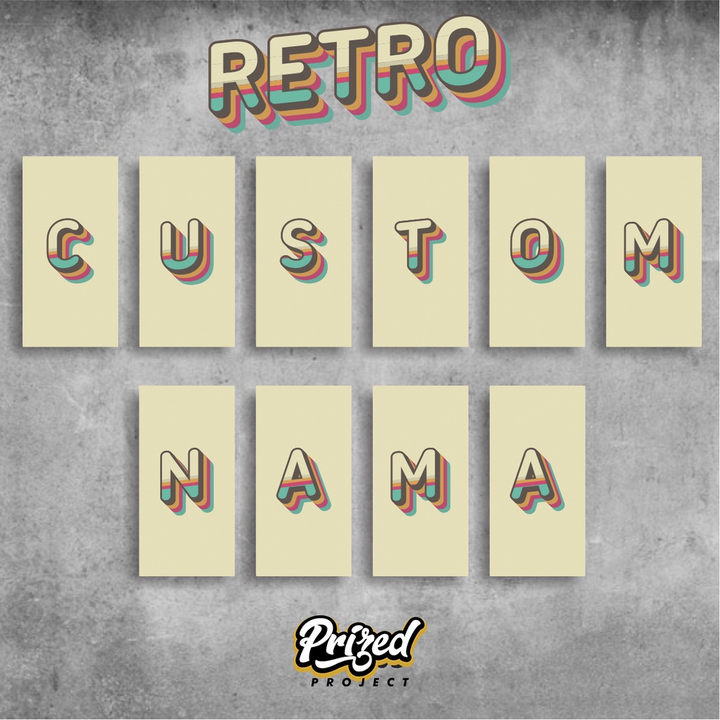 Jual Hiasan Dinding Dekorasi Kamar Aesthetic Alphabet Custom Nama ...