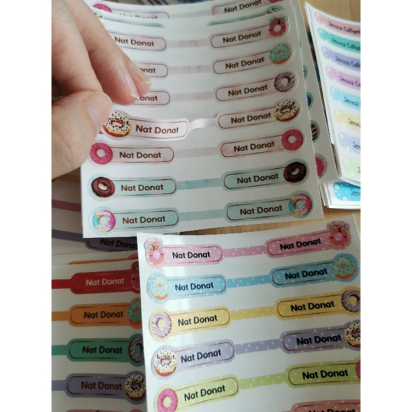 Jual sticker name tag with theme | Shopee Indonesia