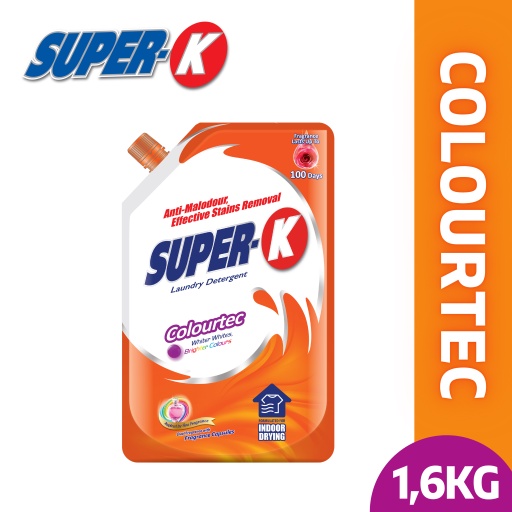 Jual Kuat Harimau Super-K Liquid Laundry Detergent Colourtec 1.6kg | Shopee Indonesia