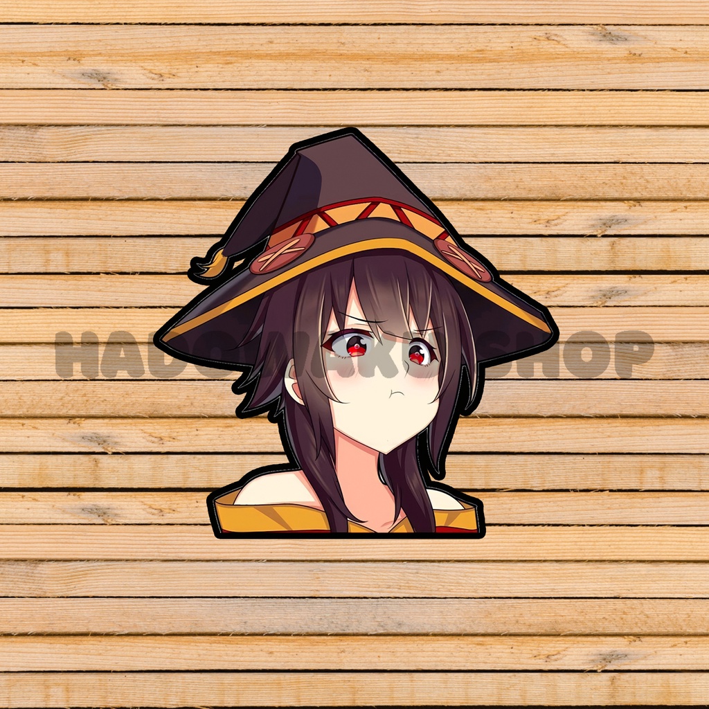 Jual Sticker Vinyl - Peeker Anime Megumin KonoSuba | Shopee Indonesia