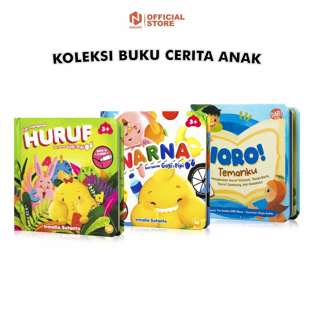 Jual Buku Anak / Buku Edukasi Anak Full Colour Seri : Yuk Mengenal Huruf ABC Angka Warna Untuk ...