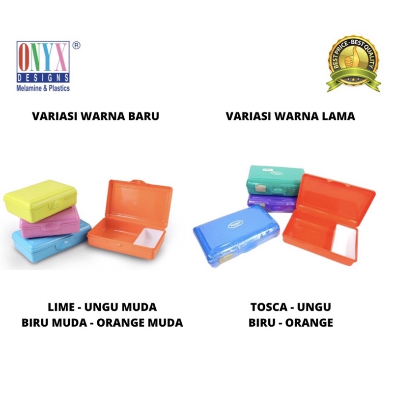 Jual SANDWICH BOX ROTI 800ML 1100ML KOTAK MAKAN BEKAL VIRAL ONYX AKA01 ...