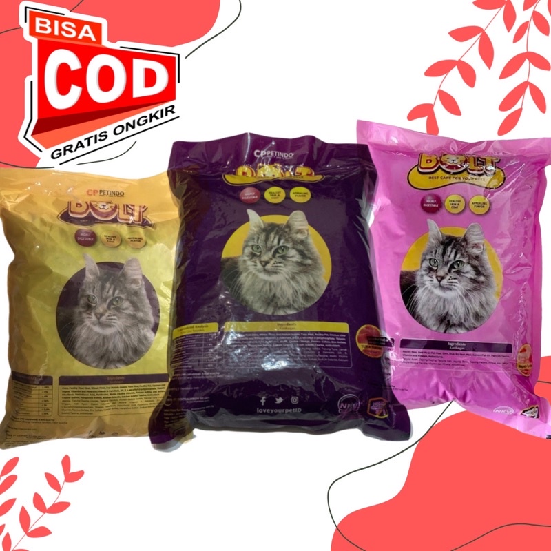 Jual MAKANAN KUCING 1 KG BOLT PAKAN KUCING KERING 1KG MAKANAN KUCING ...