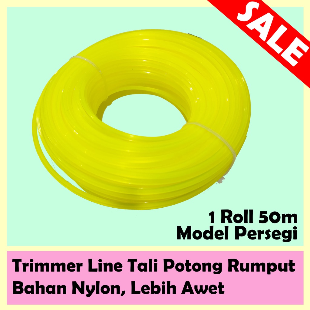 Jual Senar / Tali Potong Rumput Brush Cutter Trimmer Line Nylon 50 ...