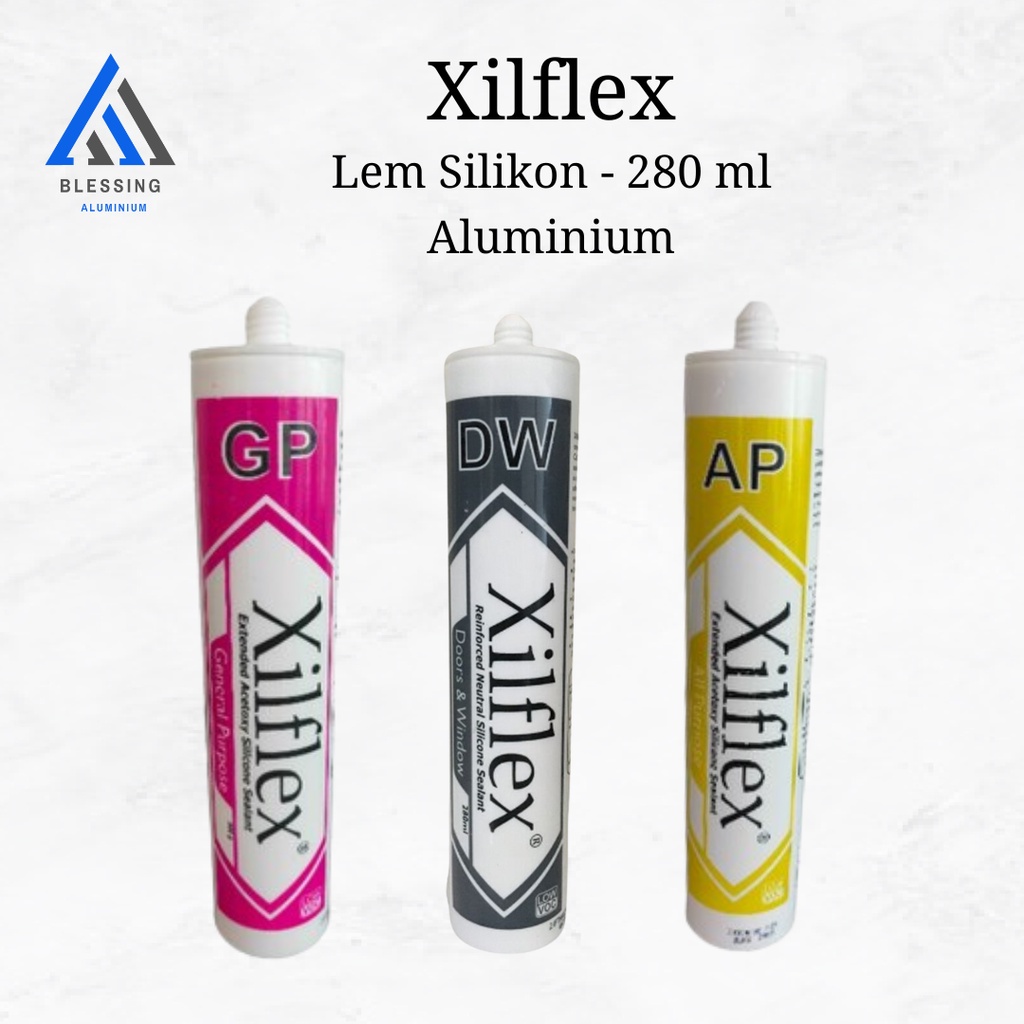 Jual Lem Kaca Xilflex Silicone Sealant / Lem Aluminium / Lem Kaca / Lem ...