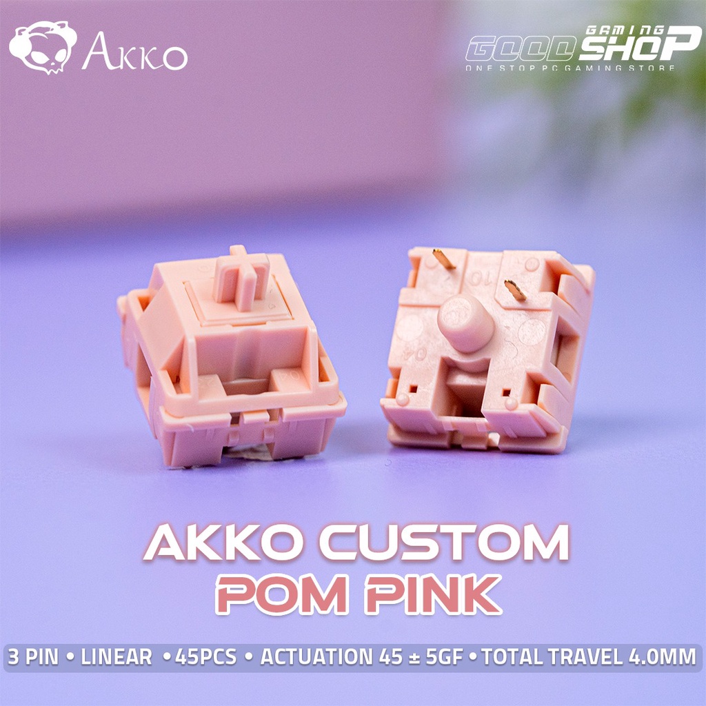 Jual Akko CS POM Pink Switch 3 pin - Keyboard Switch (45 pcs) | Shopee ...