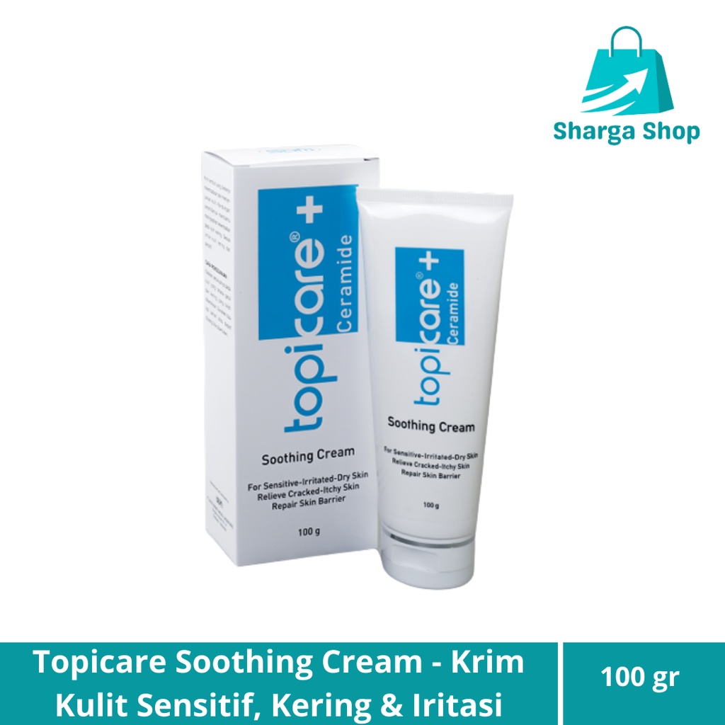 Jual TOPICARE CERAMIDE SOOTHING CREAM 100 GR KRIM KULIT SENSITIF ...