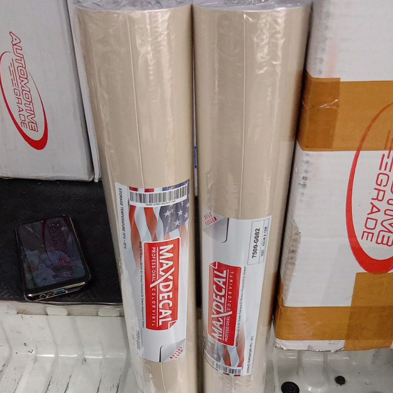 Jual Sticker Skotlet Scotlet Warna Cream Tua Glossy Maxdecal 1 rol ...