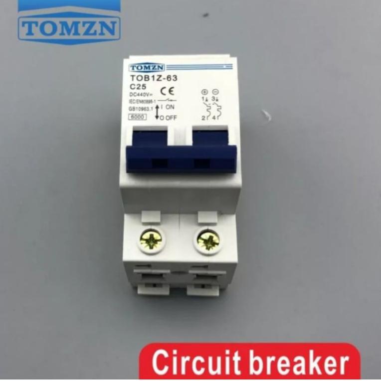 Jual Harga murah MCB DC 2P 440V 10A 16A 20A 25A 32A 40A 50A 63A TOMZN circuit breaker 8PT ...