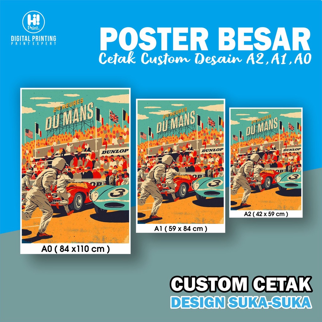 Jual Cetak Poster Besar A2 A1 A0 Custom Gambar | Shopee Indonesia