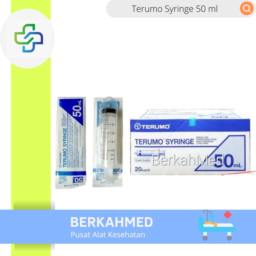 Jual Terumo Syringe 50ml/ Spuit 50ml Terumo/ Spet 50ml | Shopee Indonesia