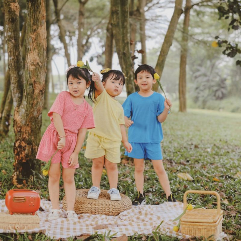 Jual Marva One Set Anak Unisex | Playset Anak | Baju Harian Anak 1-5 tahun | Shopee Indonesia
