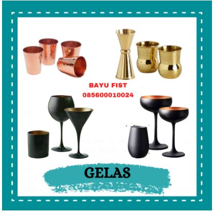 Jual JUAL VARIAN GELAS UNIK TEMBAGA KUNINGAN - BOYOLALI | Shopee Indonesia