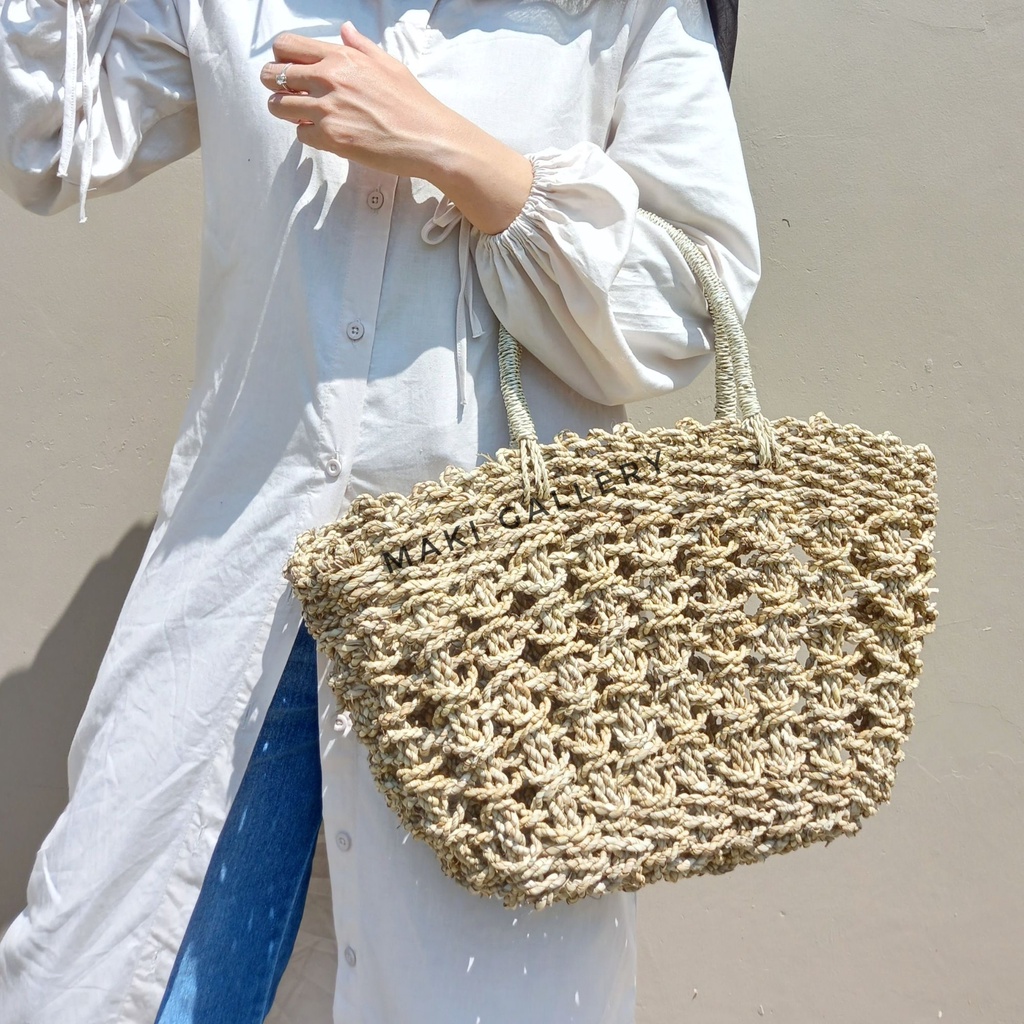 Jual Tas Handmade Wanita Anyaman Pandan Mendong Etnik Khas Bali ...