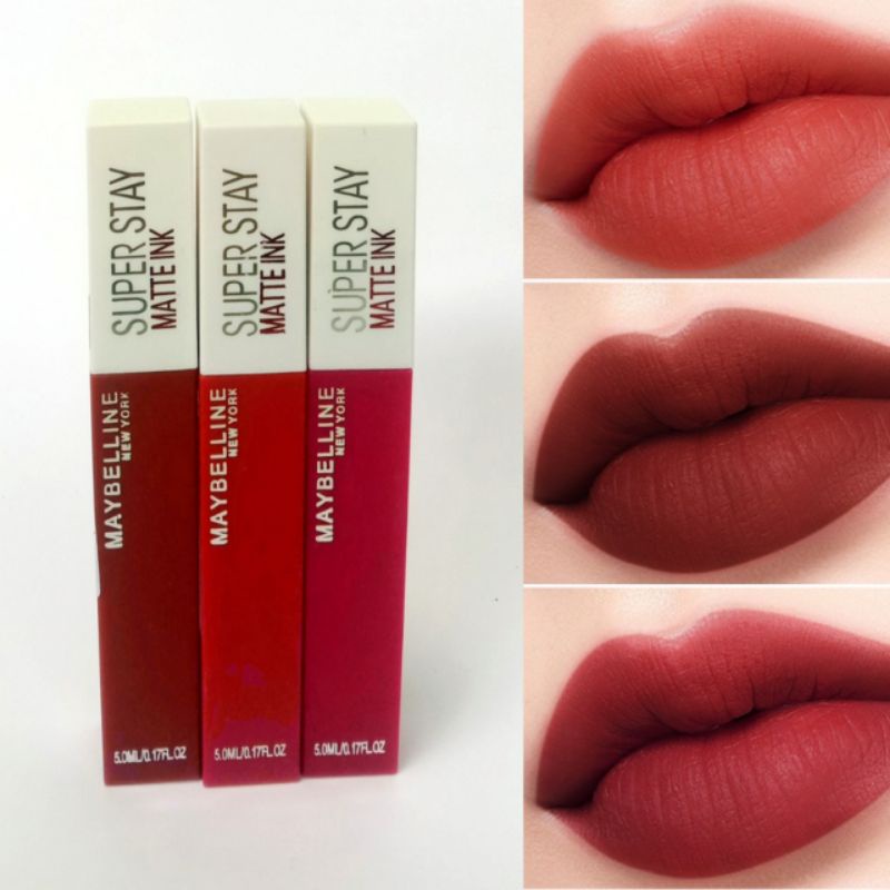 Jual 3PC LIPSTICK MAYBELLINE MATTE BARCODE SUPER STAY MATTE INK ...