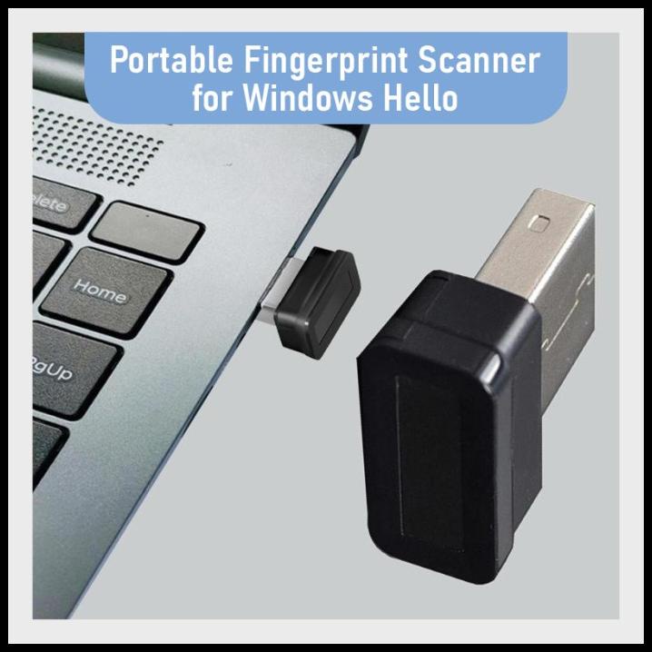Jual Portable Usb Fingerprint Reader Windows Hello Pc Laptop Lock ...
