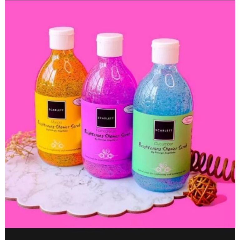 Jual SABUN MANDI CAIR/SCARLET WHITENING SHOWER SCRUB | Shopee Indonesia
