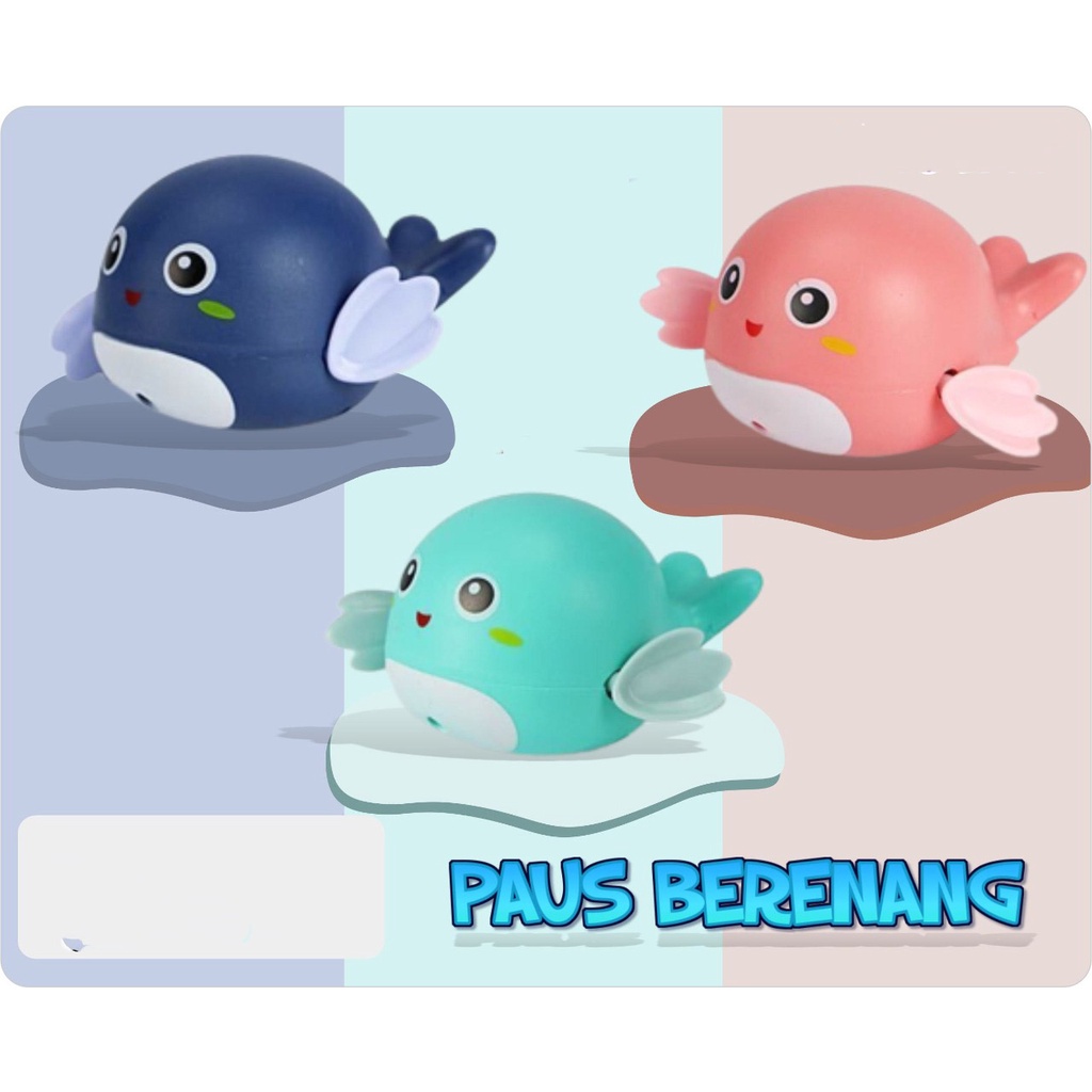Jual WU - Mainan Mandi Ikan Paus Berenang - Katak Bebek Kura Kura ...