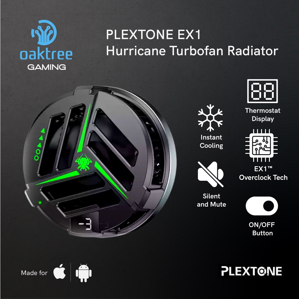 Jual Plextone EX1 Radiator Pendingin HP Magnet Fan Cooler Cooling Fan HP | Shopee Indonesia