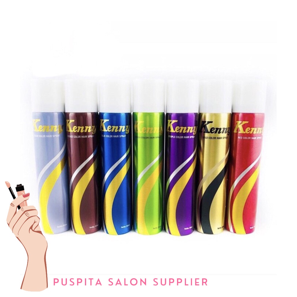 Jual Kenny Hairspray Warna 50gr / Pewarna Rambut Sementara / Temporary ...