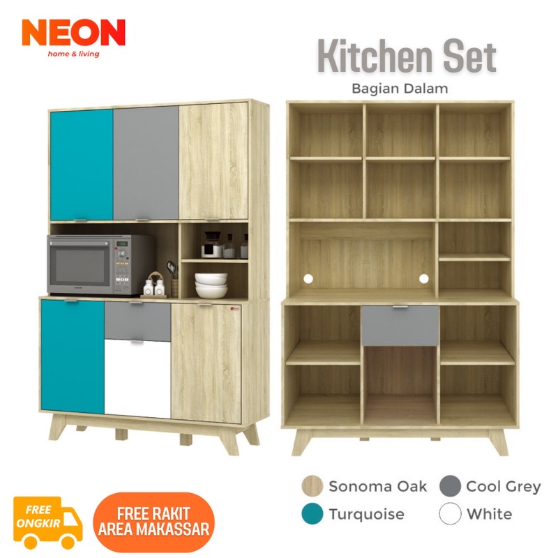 Jual Lemari Kitchen Set Minimalis | Kabinet Dapur | Rak Dapur Makassar ...
