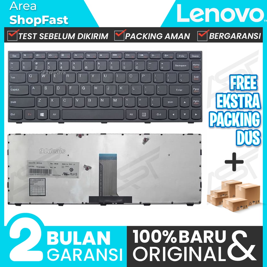 Jual Keyboard ORIGINAL Lenovo G40 G40-30 G40-45 G40-70 G40-75 G40-80 ...