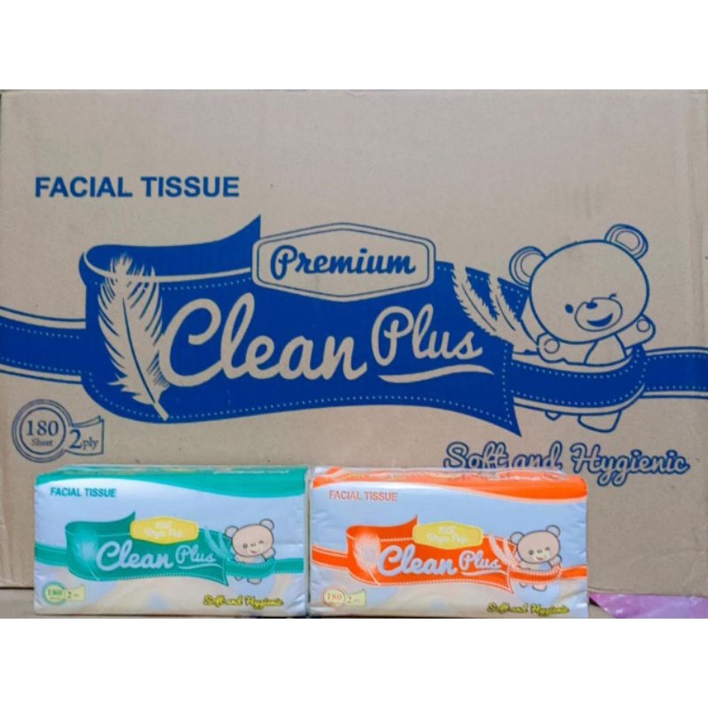 Jual Tisu CLEANPLUS 180 sheet | setara Nice 180 sheet /dus isi 60 pack ...