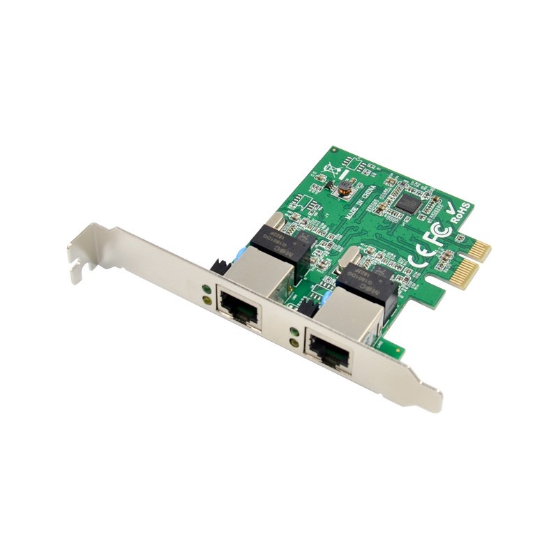 Jual Lan Card Dual 2 Port 1000 Gigabit Realtek RTL8111 Pci Express pcie x1 | Shopee Indonesia