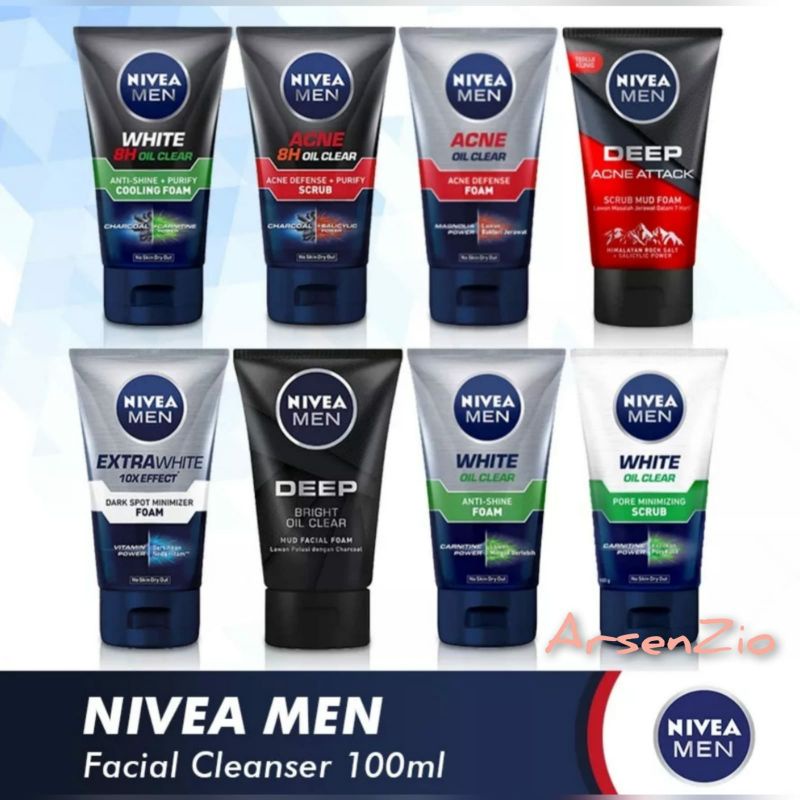 Jual Nivea Men Facial Foam 100ml - Sabun Muka Pria | Shopee Indonesia