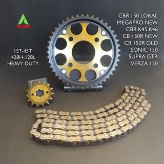 Jual GIRSET GIR PAKET RANTAI CBR 150R CB150 NEW LED MEGAPRO TIGER REVO ...