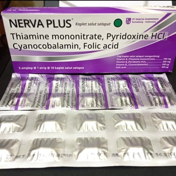 Jual NERVA PLUS Strip 10 Kaplet | Shopee Indonesia