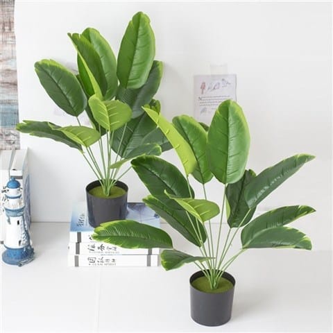 Jual Tanaman hias Daun Pisang :) 12 tangkai 12 Daun bunga plastik ...