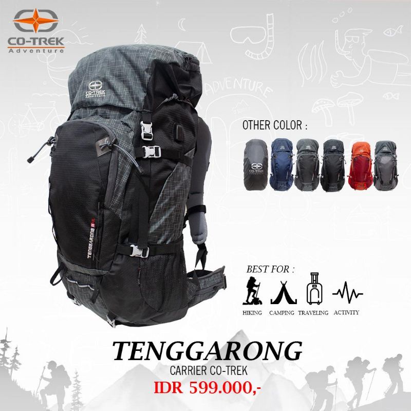 Jual TAS RANSEL CARRIER GUNUNG CO-TREK TENGGARONG 60 LITER ORIGINAL ...