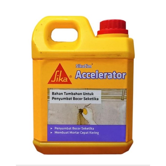 Jual Sika Cim Accelerator Aditif Sumbat Beton Bocor Cepat Keras 900ml ...