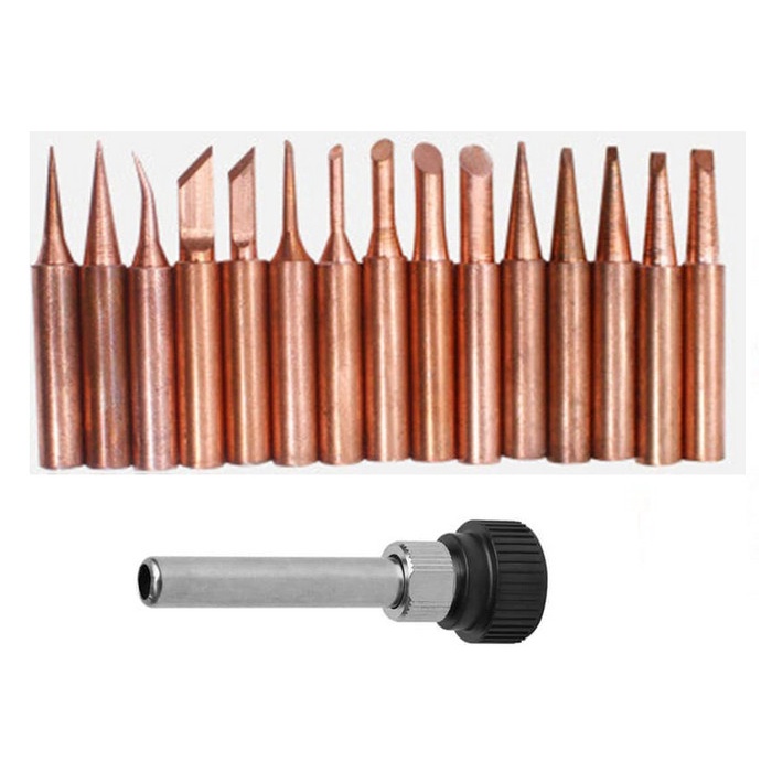 Jual Mata Solder Kepala Solder Tip Hakko 900M-T Solder Tool 936 Set 15 Pcs | Shopee Indonesia